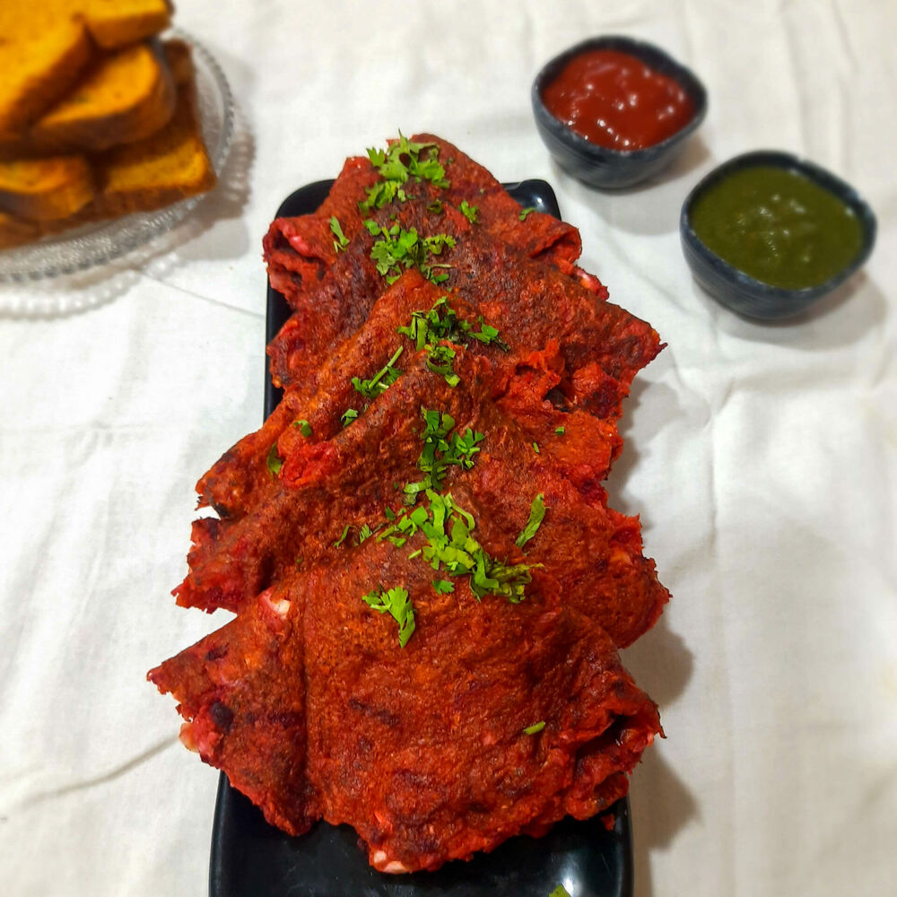 Beetroot Chilla Recipe | Easy Chilla Recipe | Healthy Breakfast Recipe ...