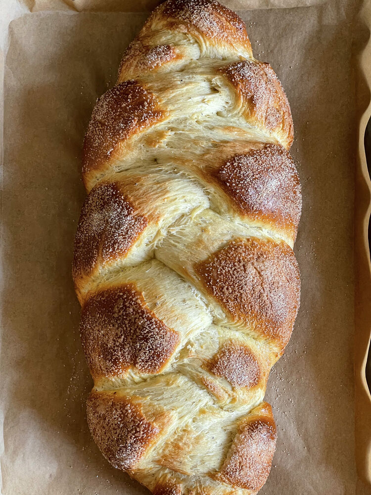 Braided Cardamom Olive Oil Bread Recipe | The Feedfeed