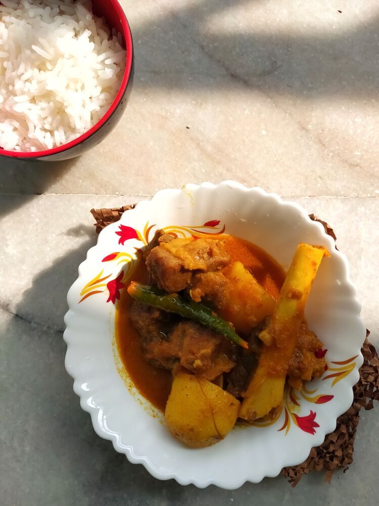 Bengali Style Aloo Mutton Curry Recipe | The Feedfeed