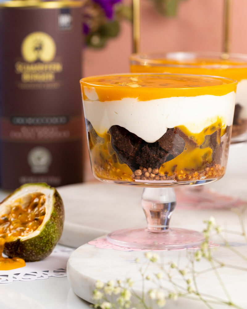 Passion Fruit Brownie Trifle | Video Recipe The Feedfeed