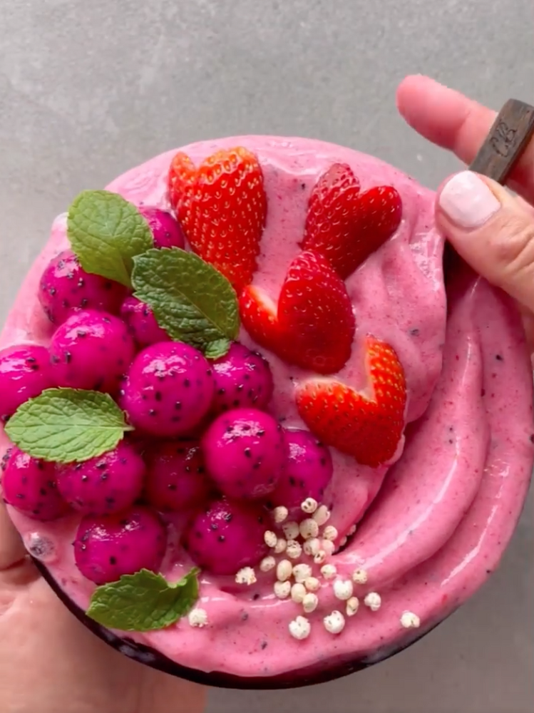 Pitaya Nice Cream Recipe | The Feedfeed