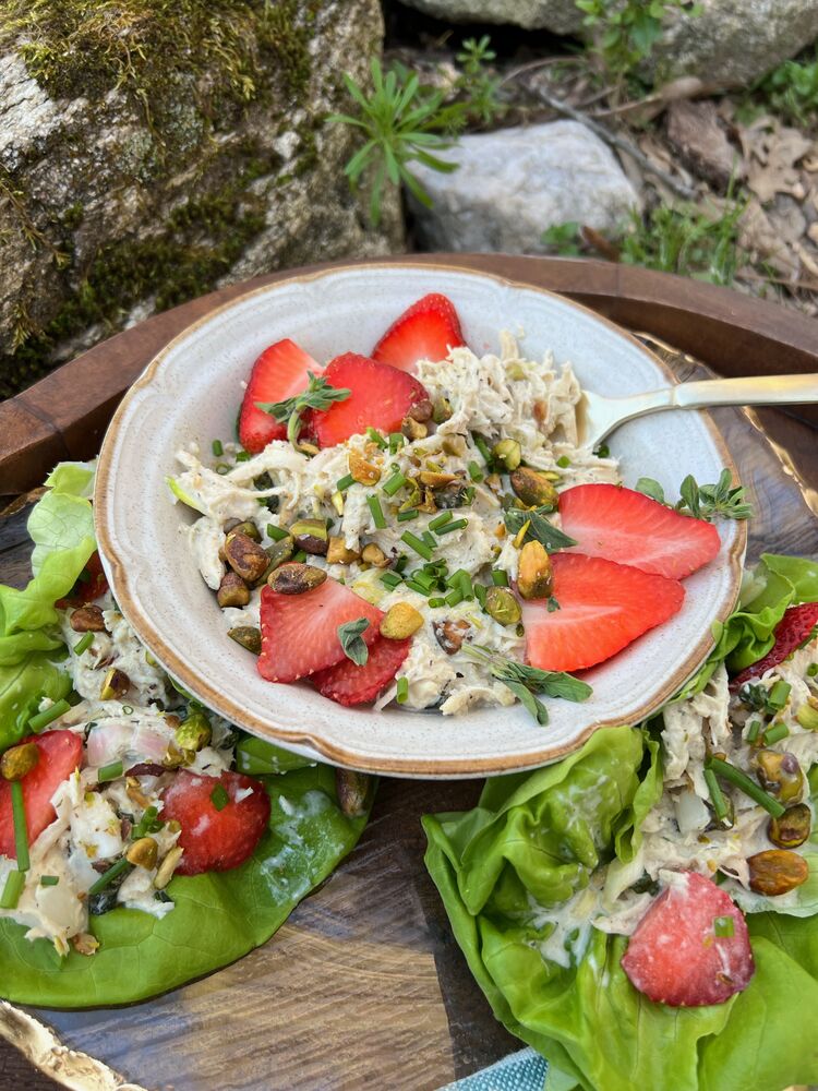 Prosecco chicken salad Recipe | The Feedfeed