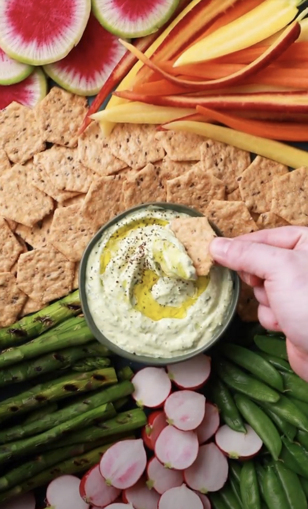 Spring Snack Board with Multi-Seed Ultimate Everything Crunchmaster ...