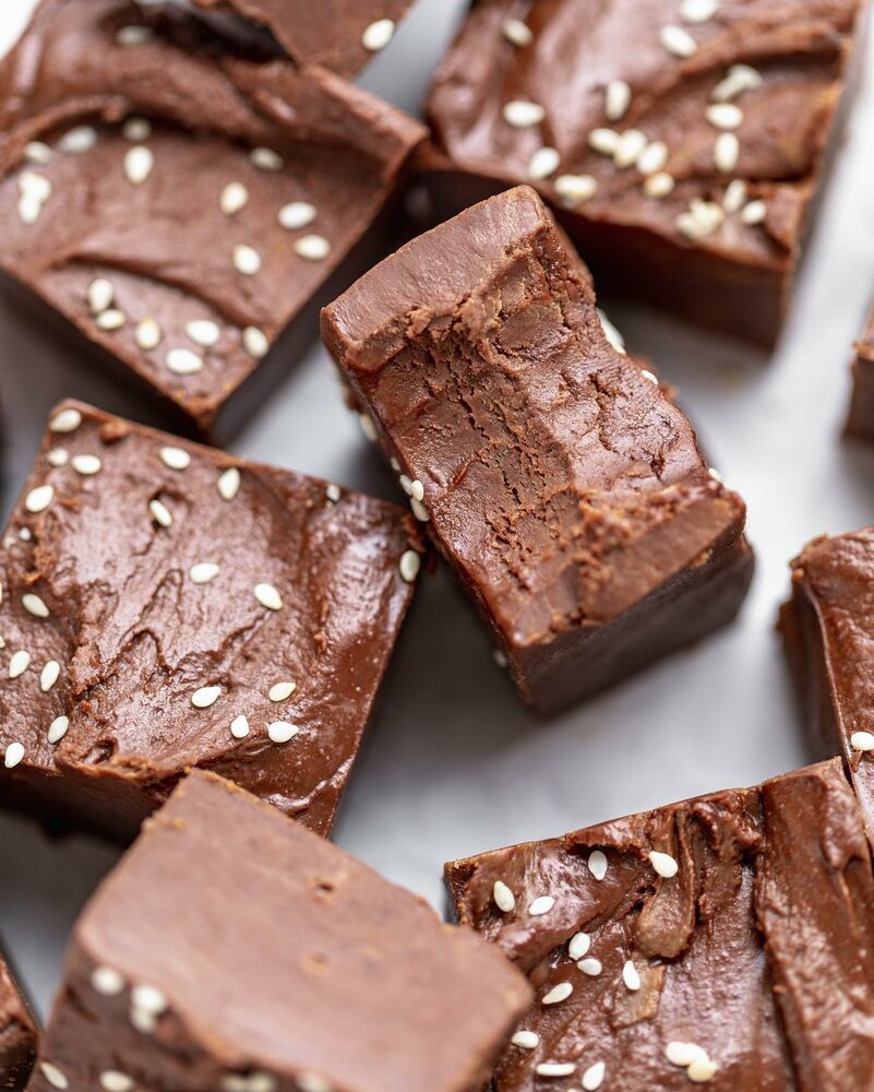 3 Ingredient Chocolate Tahini Fudge Recipe | The Feedfeed