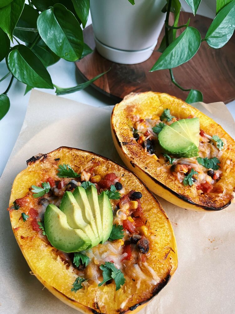 Southwest Spaghetti Squash Boats Recipe | The Feedfeed