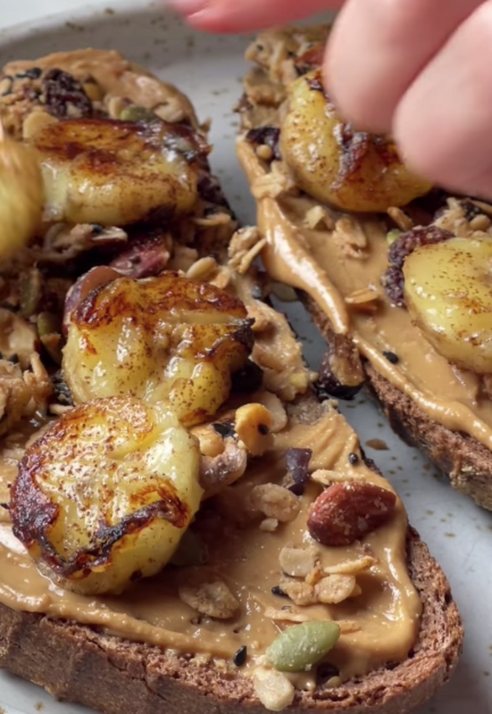Caramelized Banana Toast Recipe | The Feedfeed