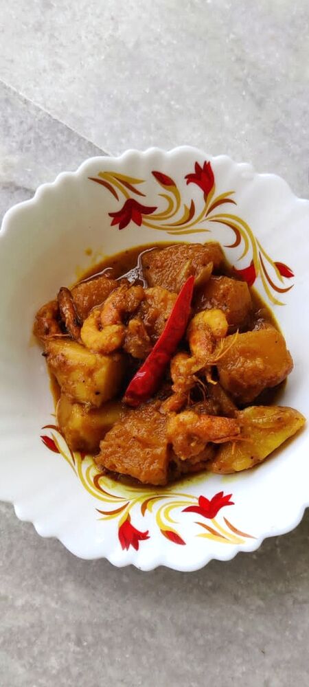 Chingri Kumror Chokka Recipe Recipe | The Feedfeed