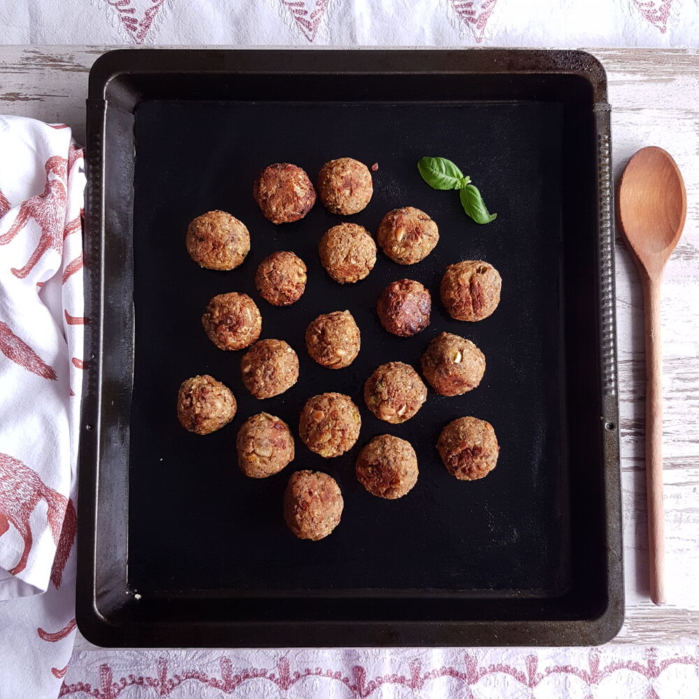 Vegan meatballs, amazing texture. Recipe | The Feedfeed