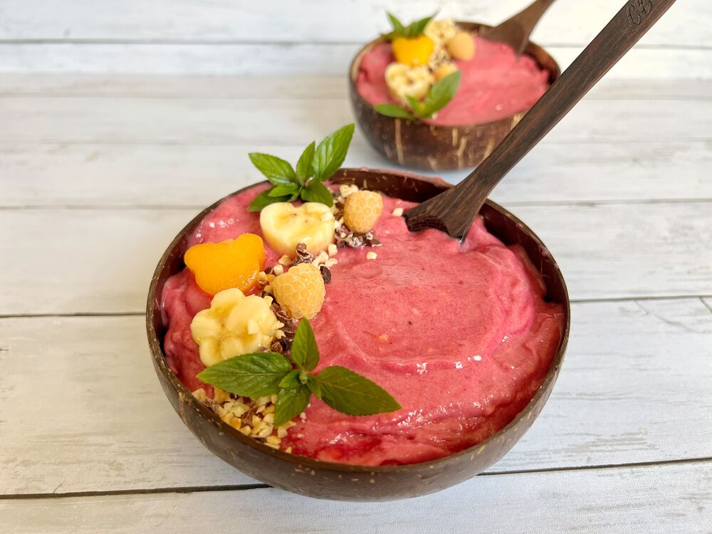 PITAYA NICE CREAM by healthyalyona | Quick & Easy Recipe | The Feedfeed