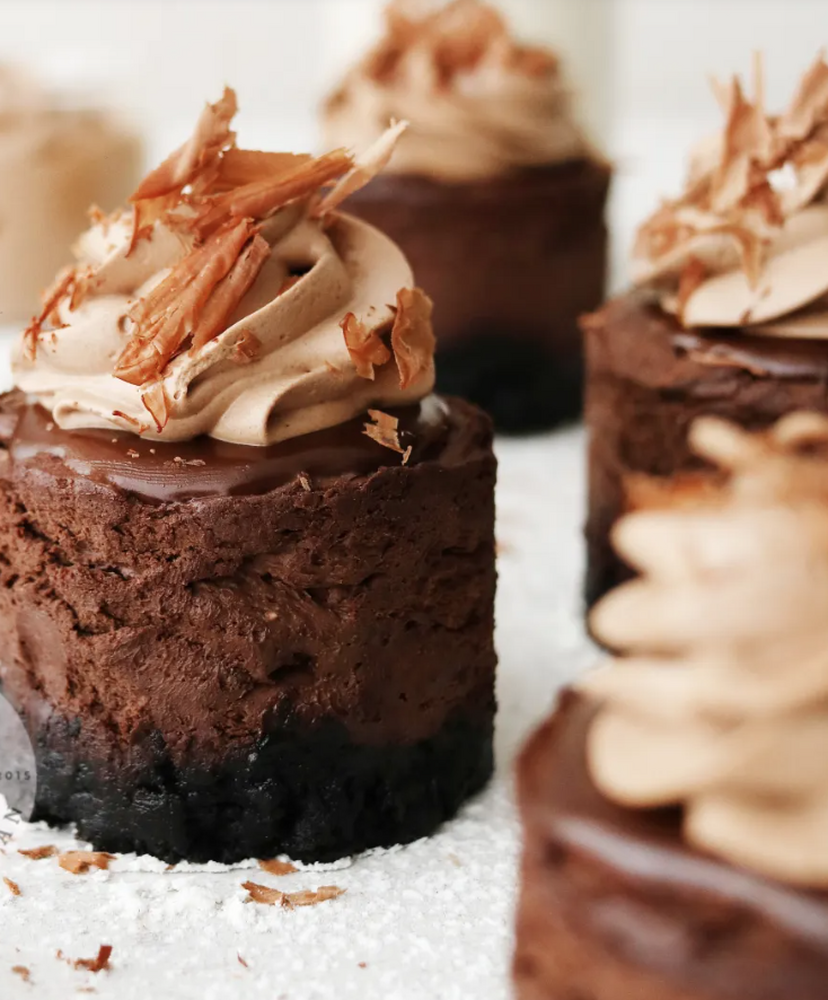 Mini Chocolate Cheesecake Recipe | The Feedfeed