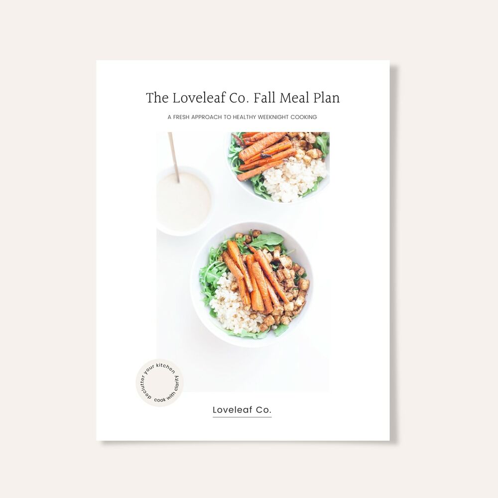 The fall meal plan - 14-day real food meal plan - loveleaf co. Recipe ...