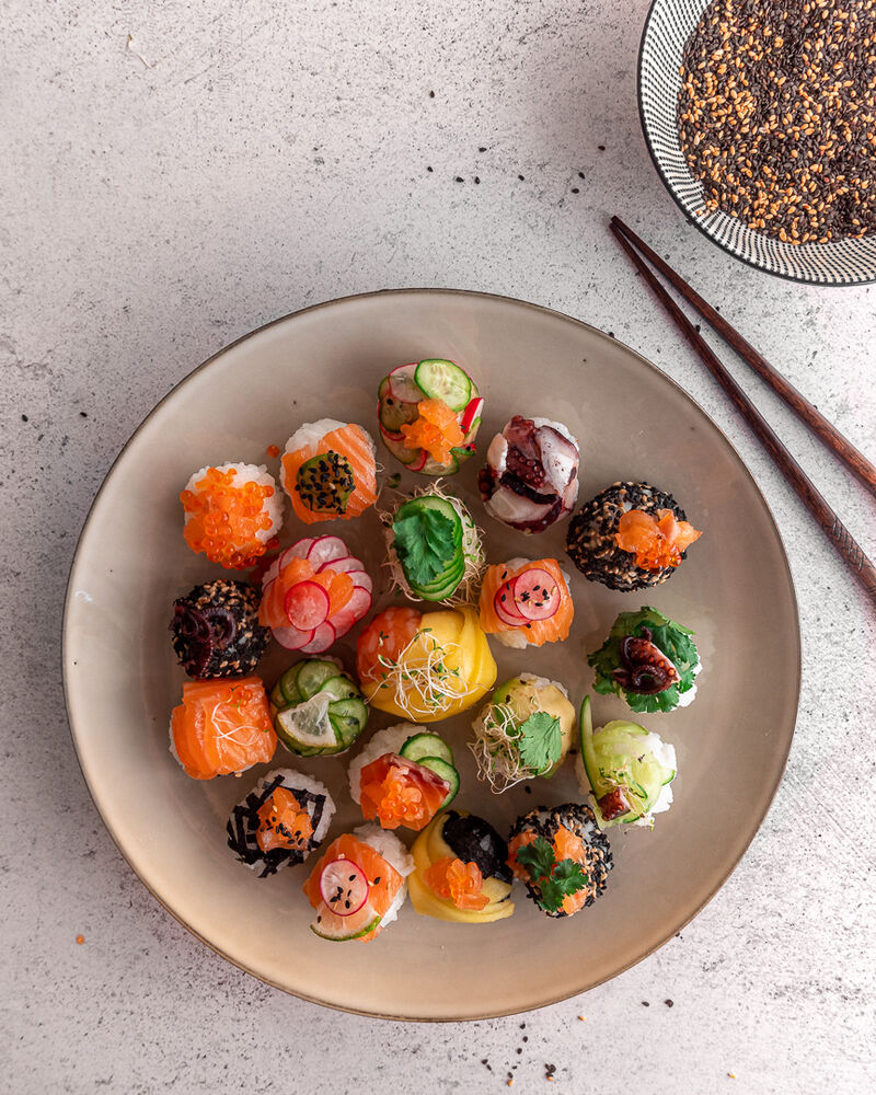 Temari sushi Recipe | The Feedfeed