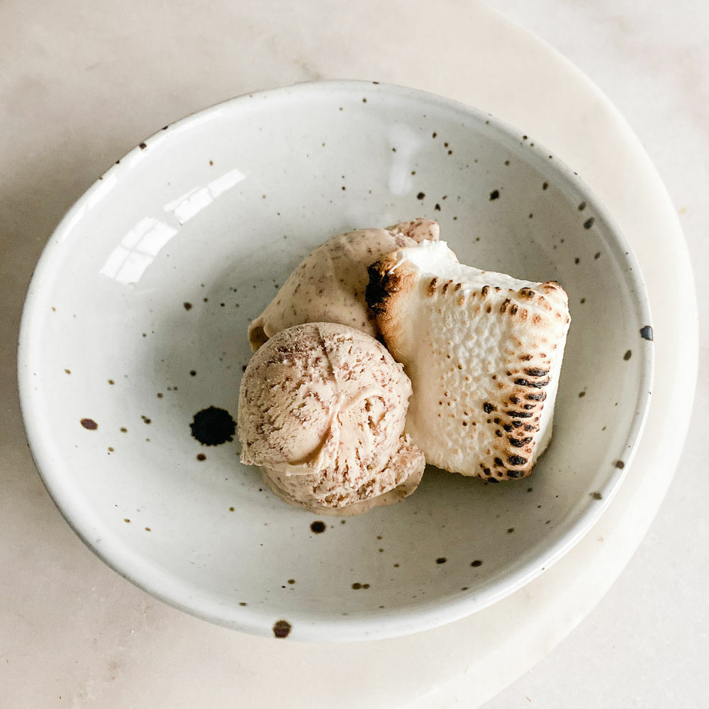 Toasted marshmallow chocolate freckle ice cream Recipe | The Feedfeed