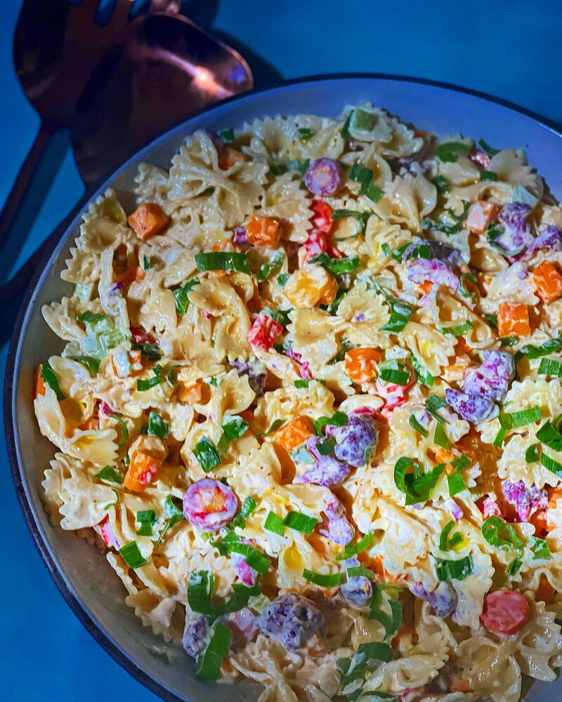 How to Make a Make-Ahead Rainbow Macaroni Salad | Video Recipe The Feedfeed