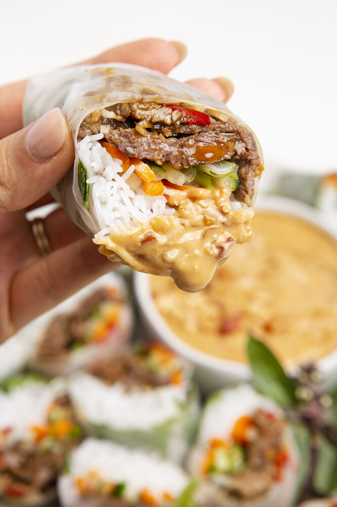 Grassfed Beef Summer Rolls Recipe | The Feedfeed