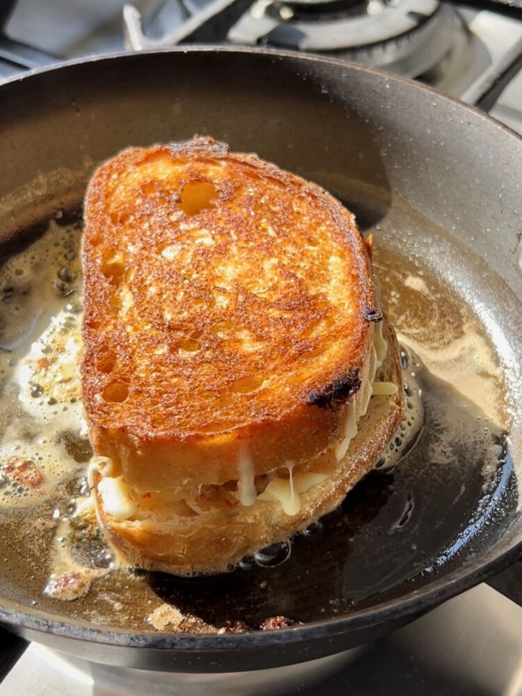 Kimchi Grilled Cheese by butt.erhand | Quick & Easy Recipe | The Feedfeed