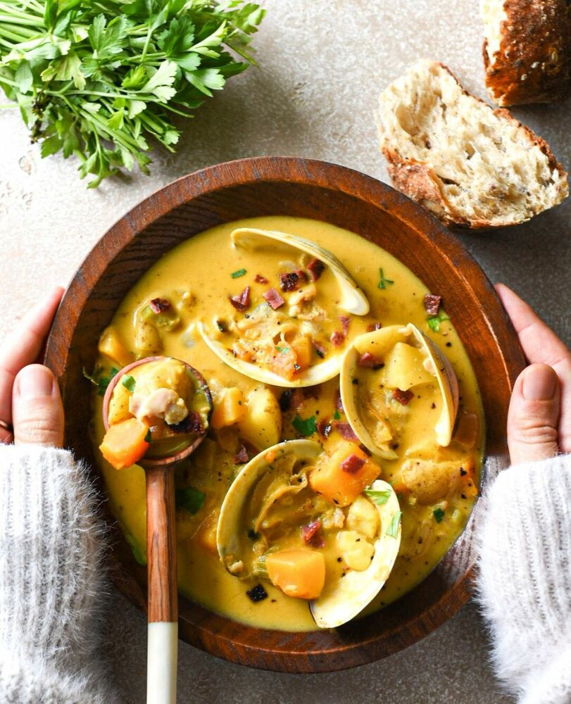 Pumpkin Clam Chowder Recipe | The Feedfeed