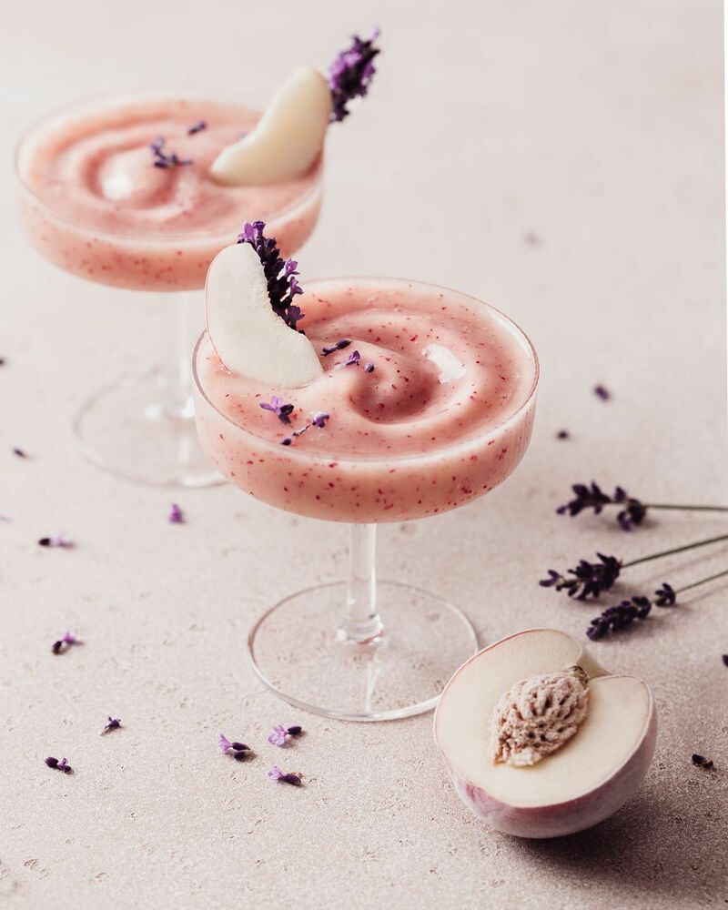 Frozen White Nectarine Bellini Recipe | The Feedfeed