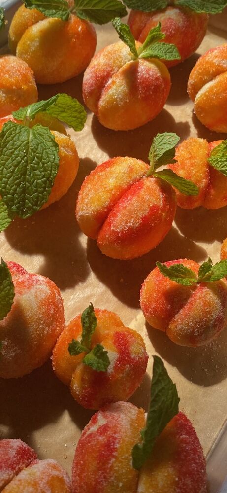 How To Make Painted Peach Cookies | Video Recipe The Feedfeed