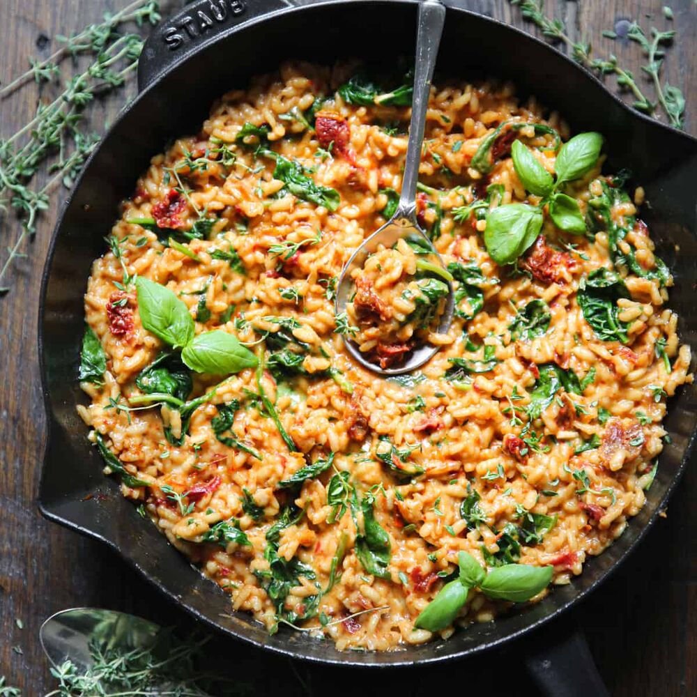 Sun-Dried Tomato Risotto Recipe | The Feedfeed