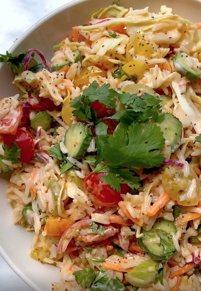 Veggie Rice Salad Recipe | The Feedfeed