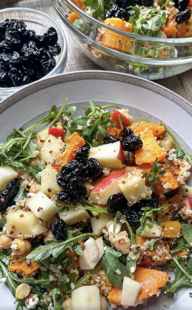 Butternut Squash Quinoa Apple Salad with Honey Vinaigrette Recipe | The ...