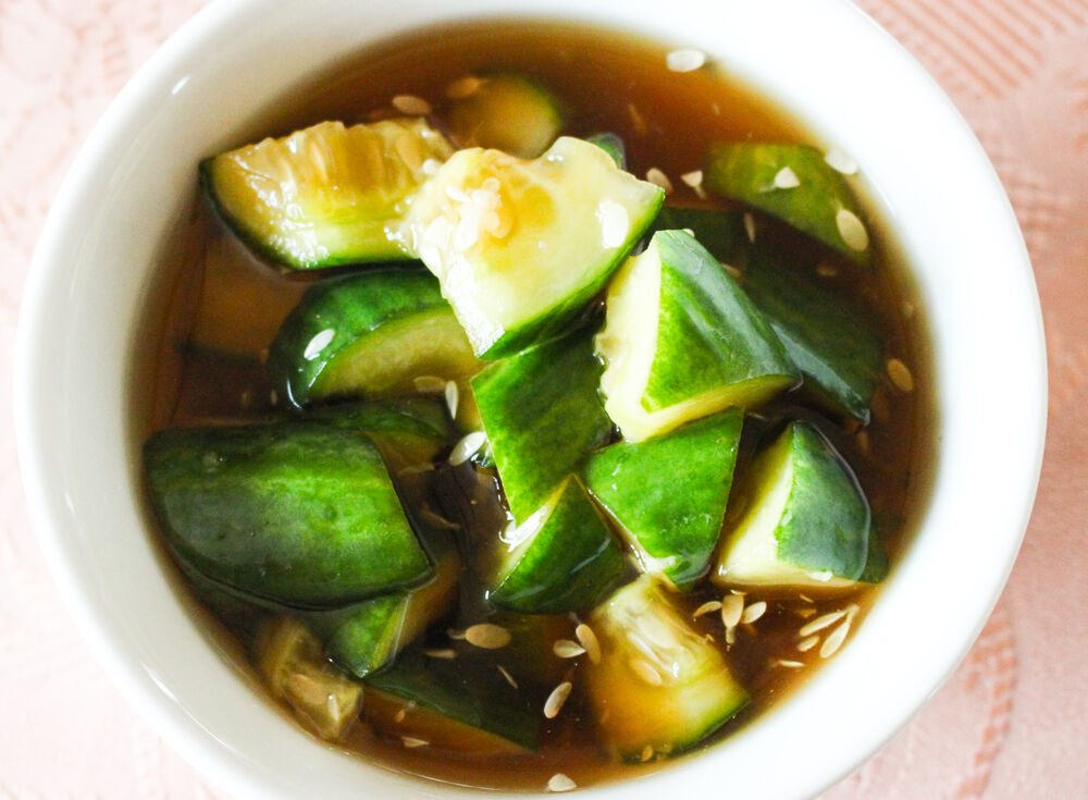 Tsukemono - Japanese pickled Cucumbers Recipe | The Feedfeed
