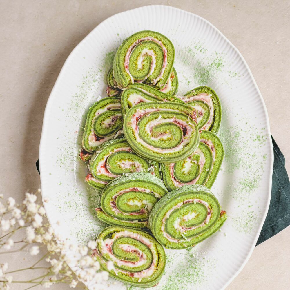 MATCHA ROLL CAKE Recipe | The Feedfeed
