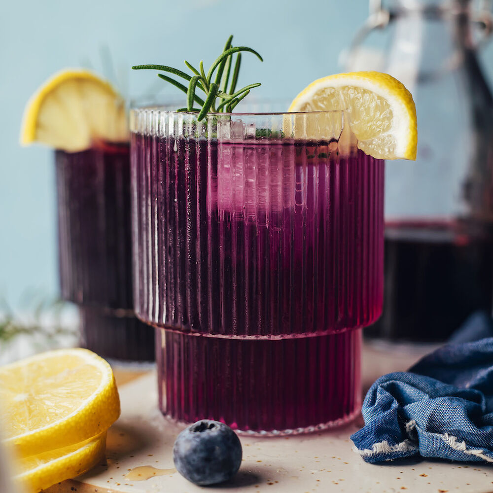 Sparkling Blueberry Ginger Mocktail Recipe | The Feedfeed