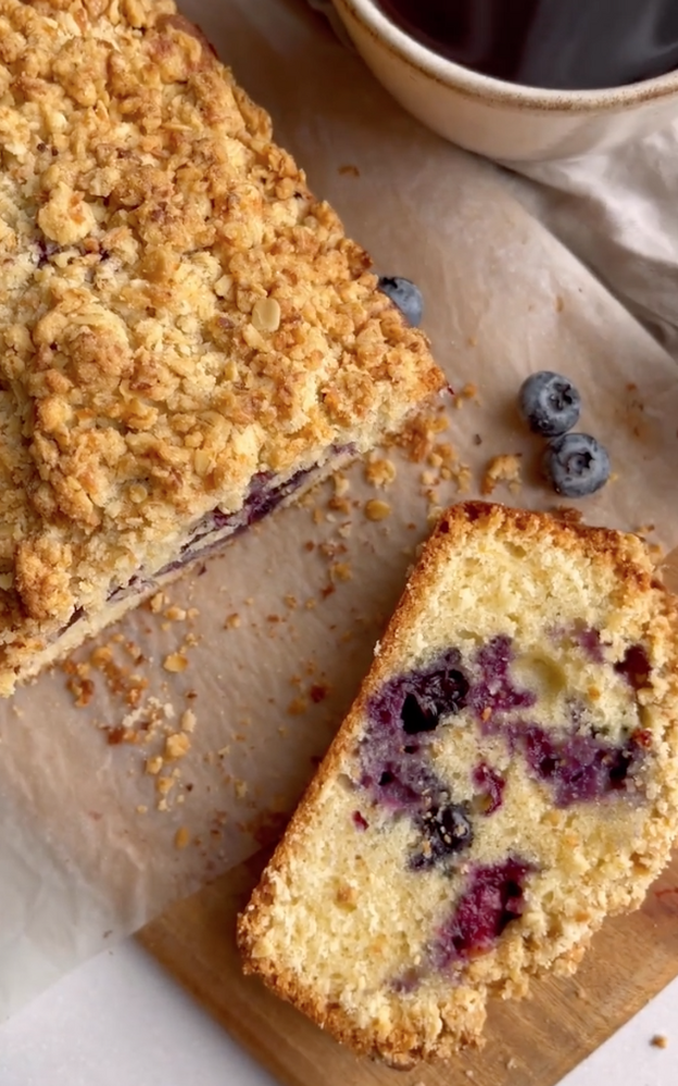 Blueberry Crumble Loaf Recipe | The Feedfeed
