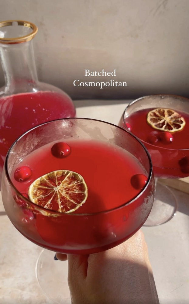 Batched Cosmopolitans Recipe | The Feedfeed