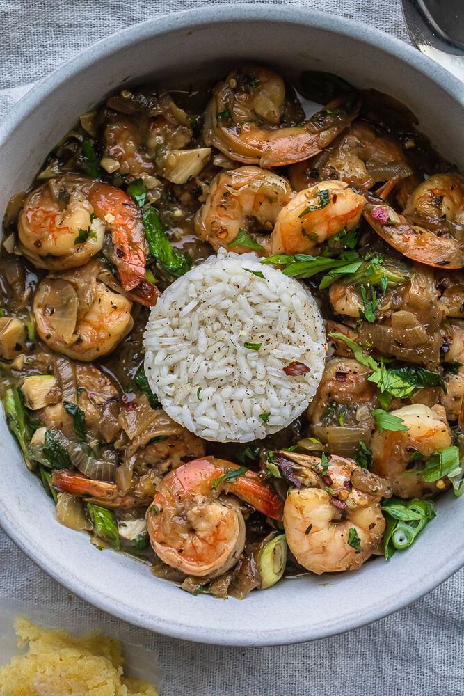 Shrimp Over Rice Recipe | The Feedfeed