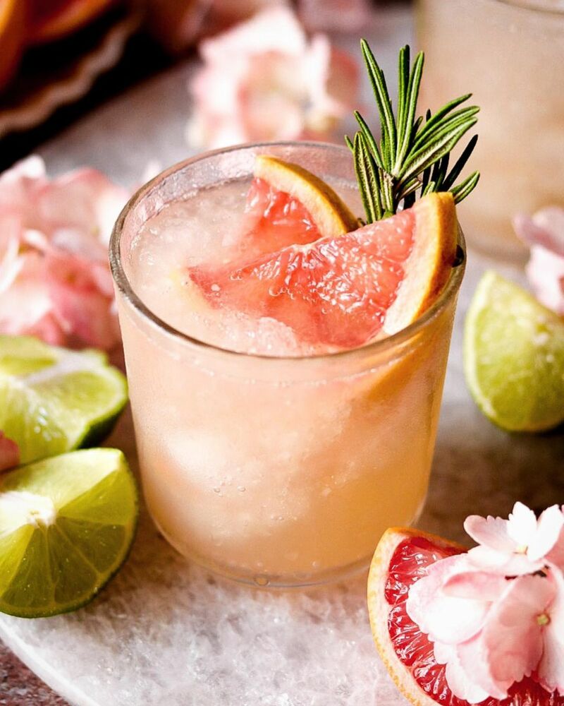 Grapefruit Rosemary Spritz Mocktail Recipe | The Feedfeed