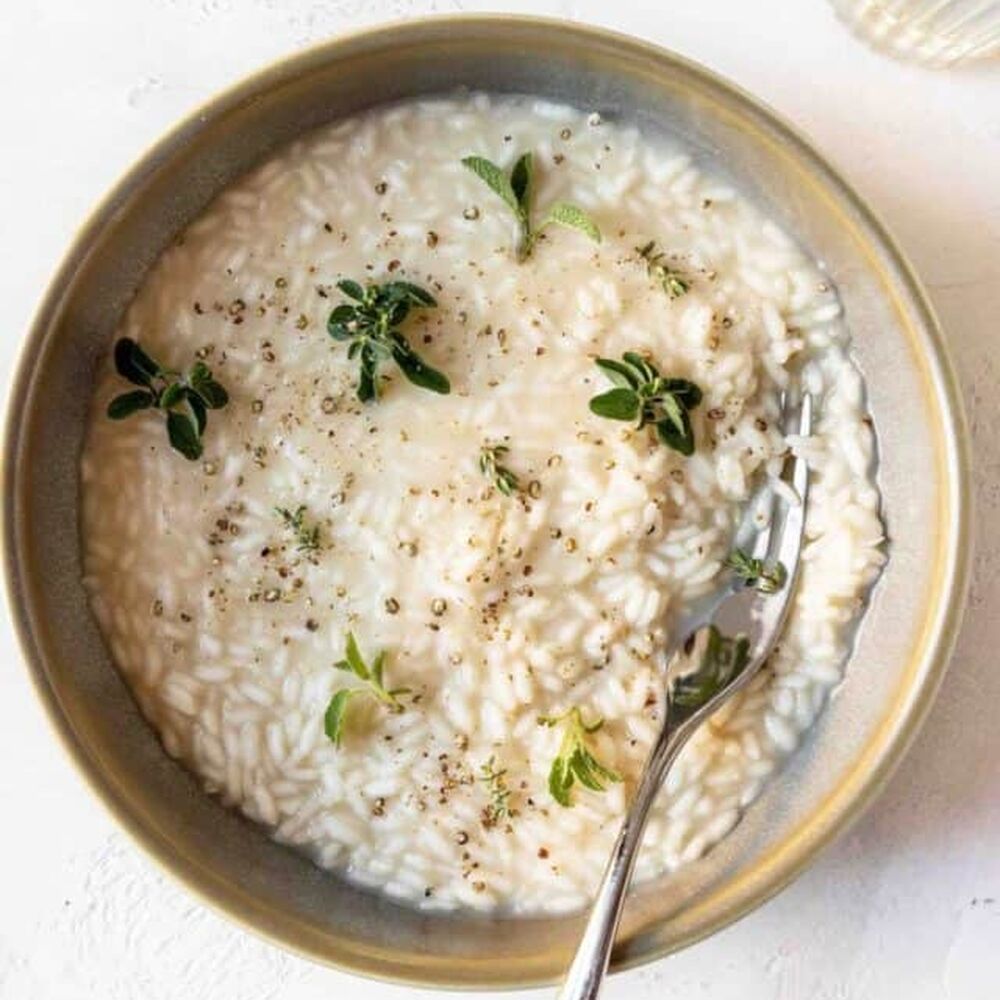 Classic italian risotto with herb-flavored butter story Recipe | The ...