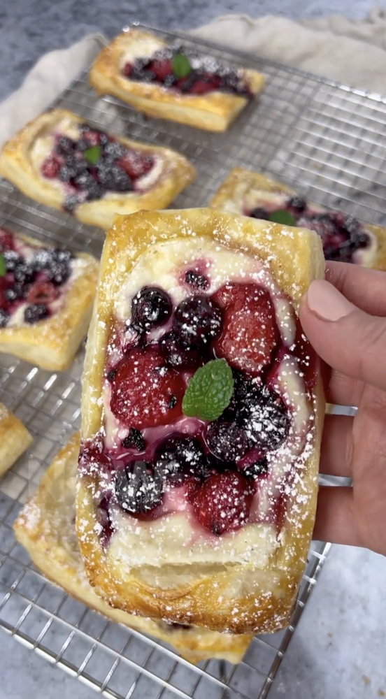 Berry Danishes Recipe | The Feedfeed