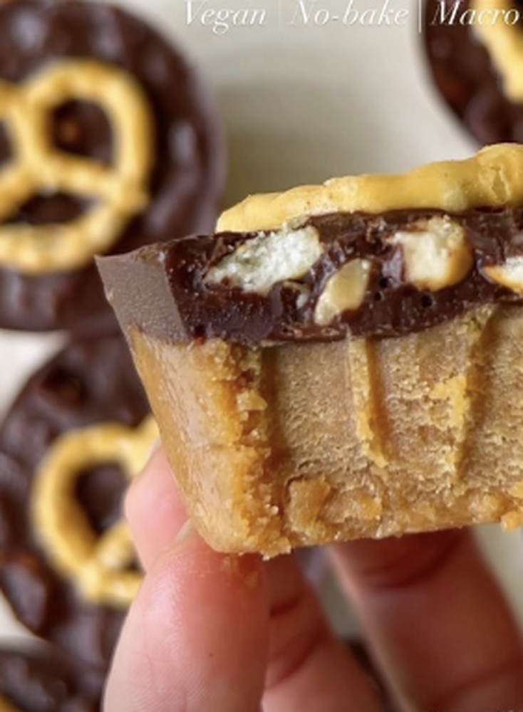 6 Ingredient PB Pretzel Protein Cups Recipe | The Feedfeed