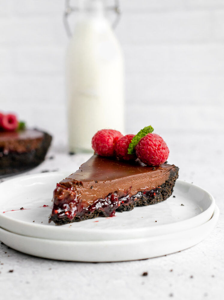 Chocolate Raspberry Tart Recipe | The Feedfeed
