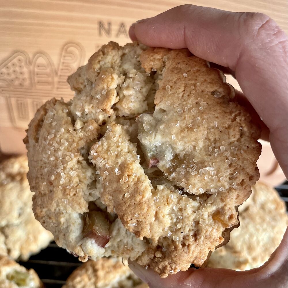 Rhubarb & Ginger Scone Recipe | The Feedfeed