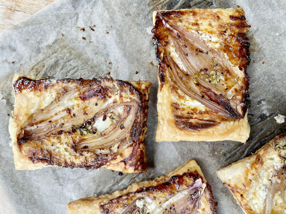 Upside Down Caramelized Shallot Tarts Recipe The Feedfeed Upside Down Caramelized Shallot Tarts Recipe The Feedfeed