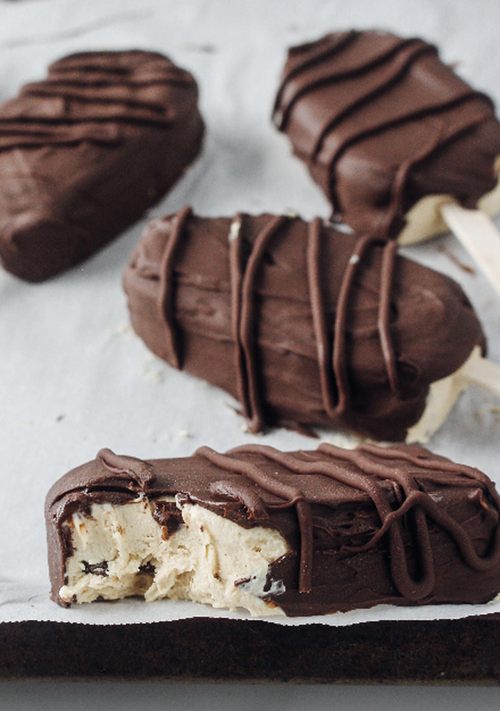 Protein Cookie Dough Froyo Pops Recipe | The Feedfeed