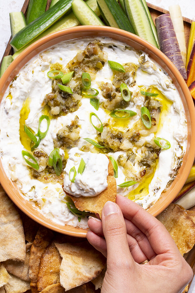 Confit Onion Labne Dip Recipe | The Feedfeed