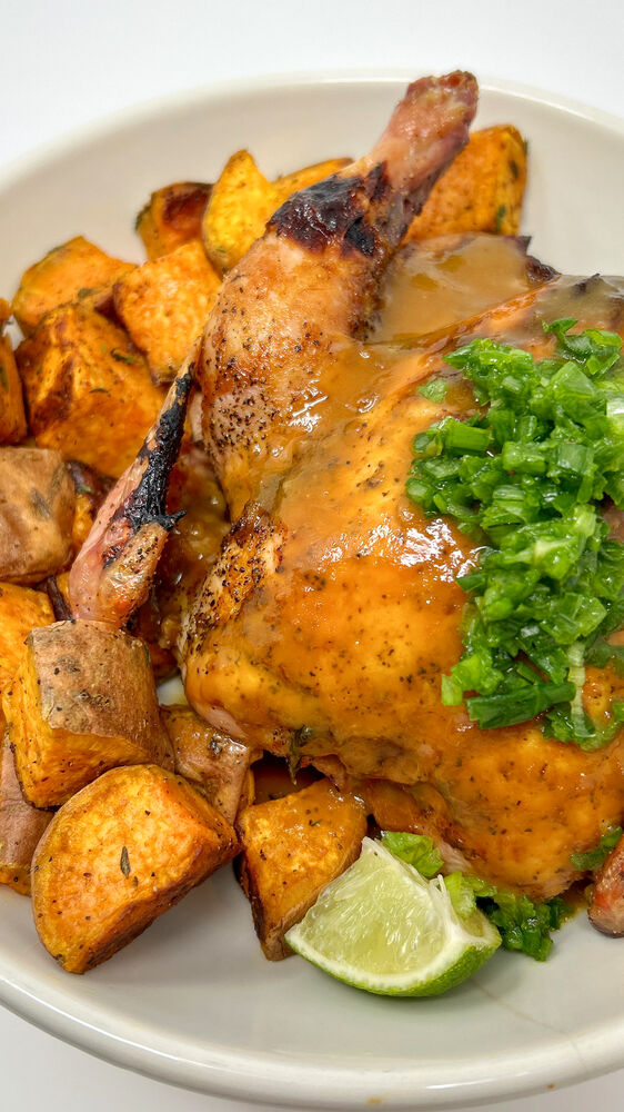 Mango-Tamarind Glazed Cornish Hen Recipe | The Feedfeed