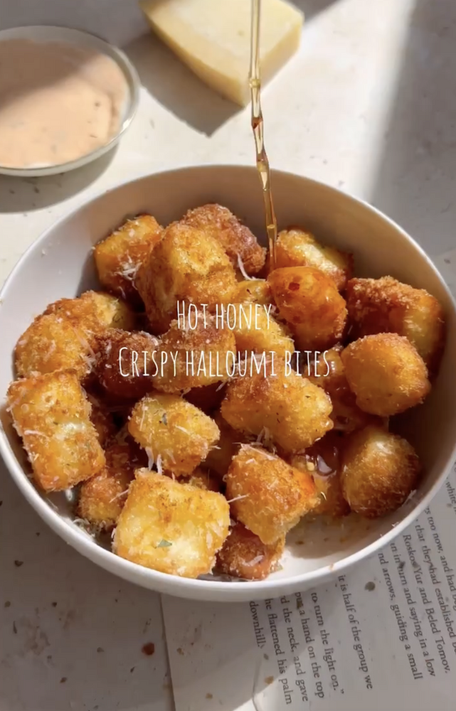 Hot Honey Halloumi Bites Recipe | The Feedfeed