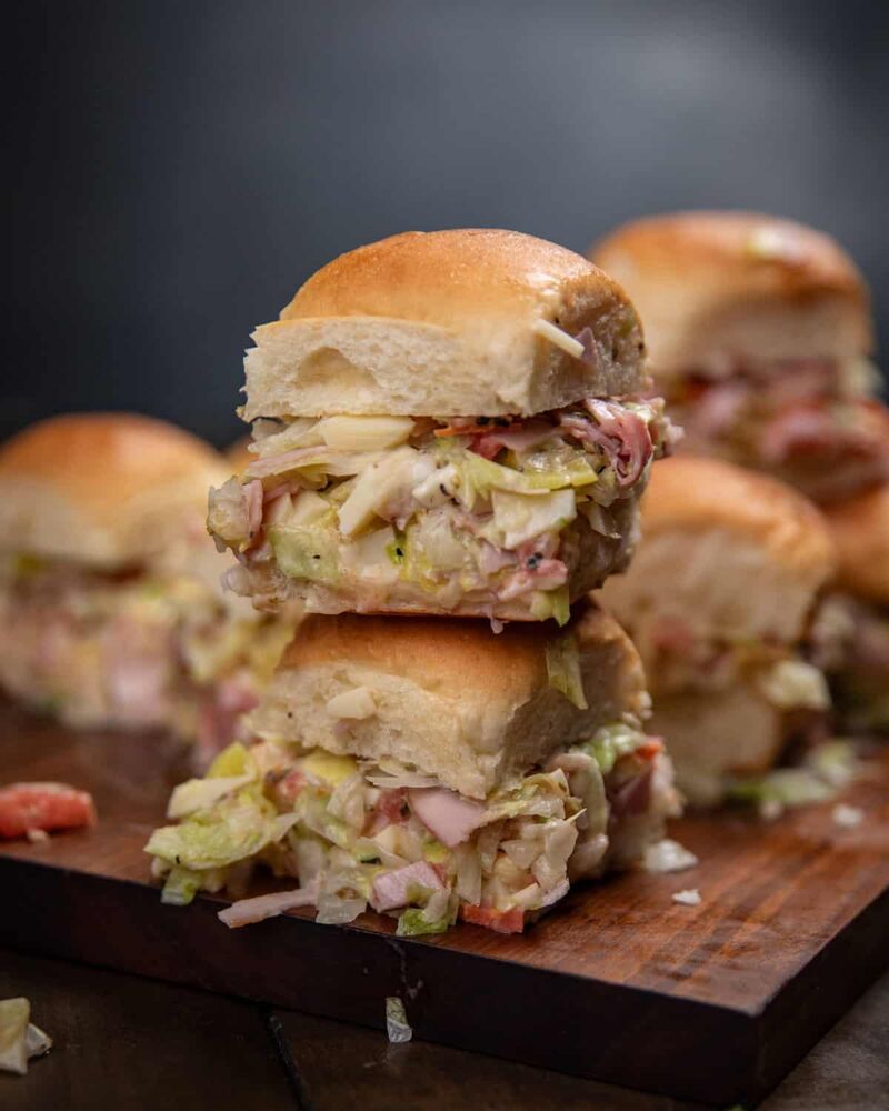 Chopped Italian Grinder Sliders Recipe | The Feedfeed
