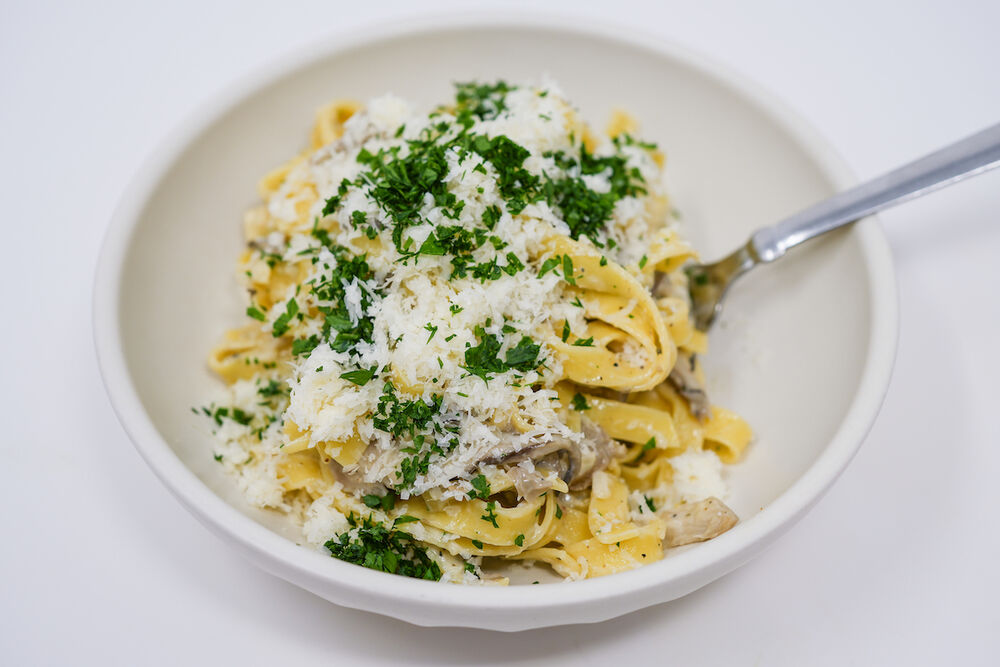 Duck Fat and Oyster Mushroom Tagliatelle Recipe | The Feedfeed