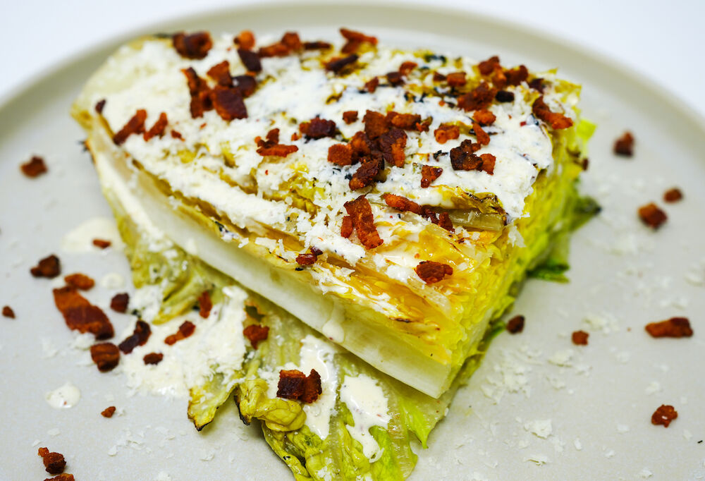 Grilled Cesar Salad with Homemade Cesar Dressing Recipe | The Feedfeed