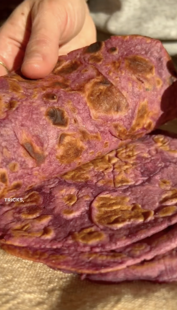 Purple Sweet Potato Roti with Coconut Oil Recipe | The Feedfeed