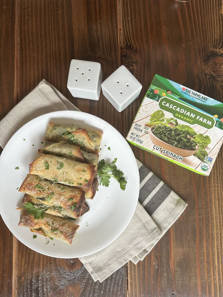 Spinach Artichoke Egg Rolls Recipe | The Feedfeed