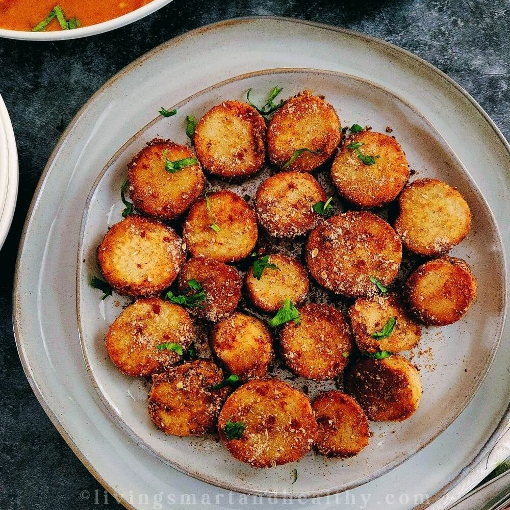 Crispy Arbi Tuk | Smashed Taro Root Recipe | The Feedfeed