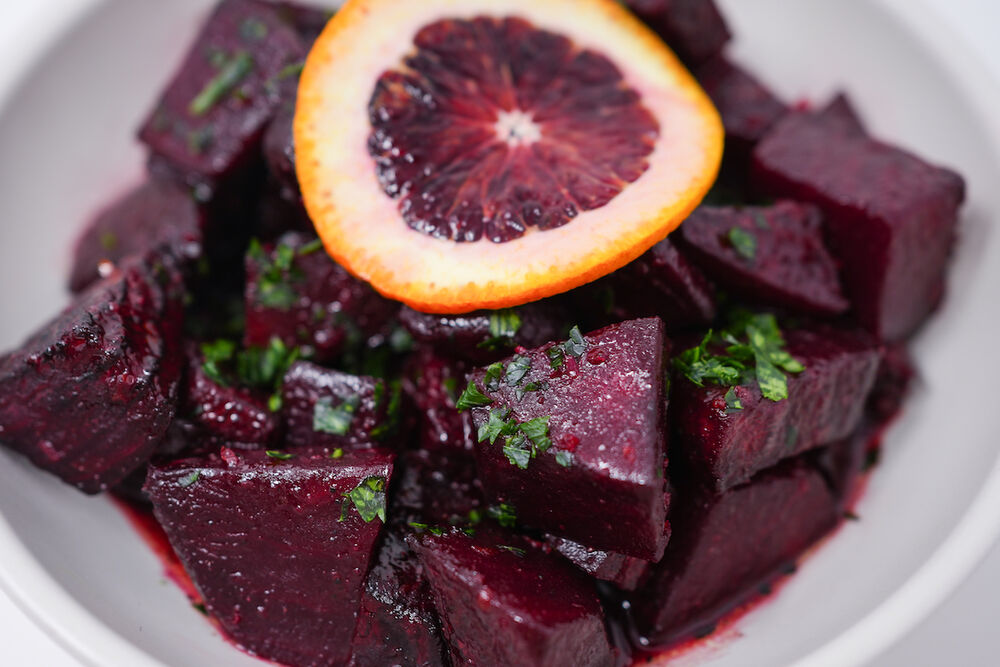 Blood Orange Ginger Glazed Roasted Beets Recipe | The Feedfeed